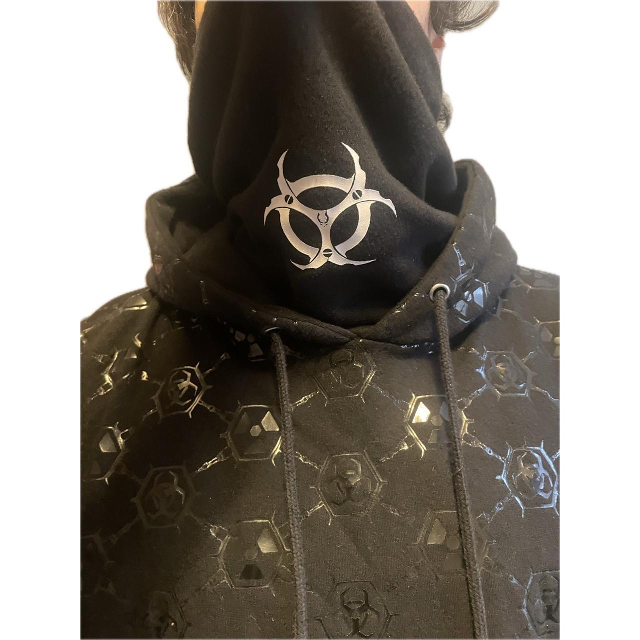 Cyberdog Hoodie black y2k raver - Depop