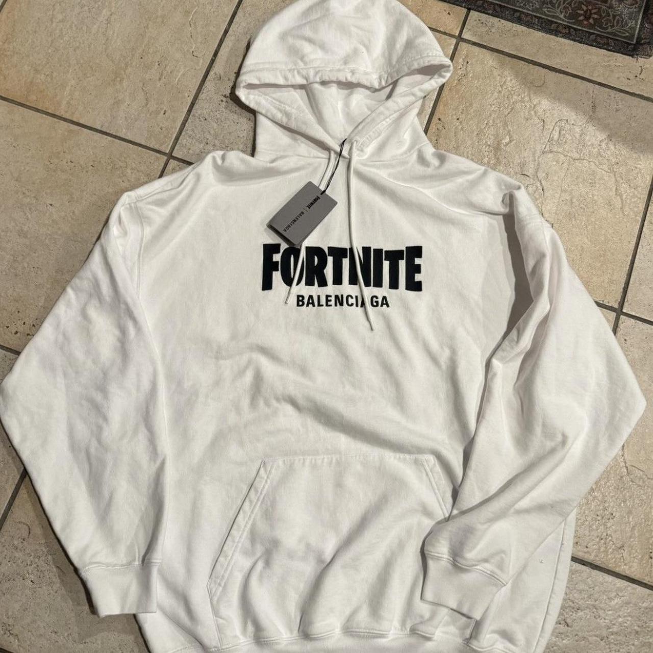 super rare 1 of 200 Fortnite balenciaga hoodie - Depop