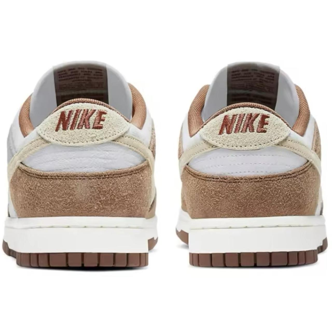 Nike Dunk Low brown and cream colored suede very... | Depop