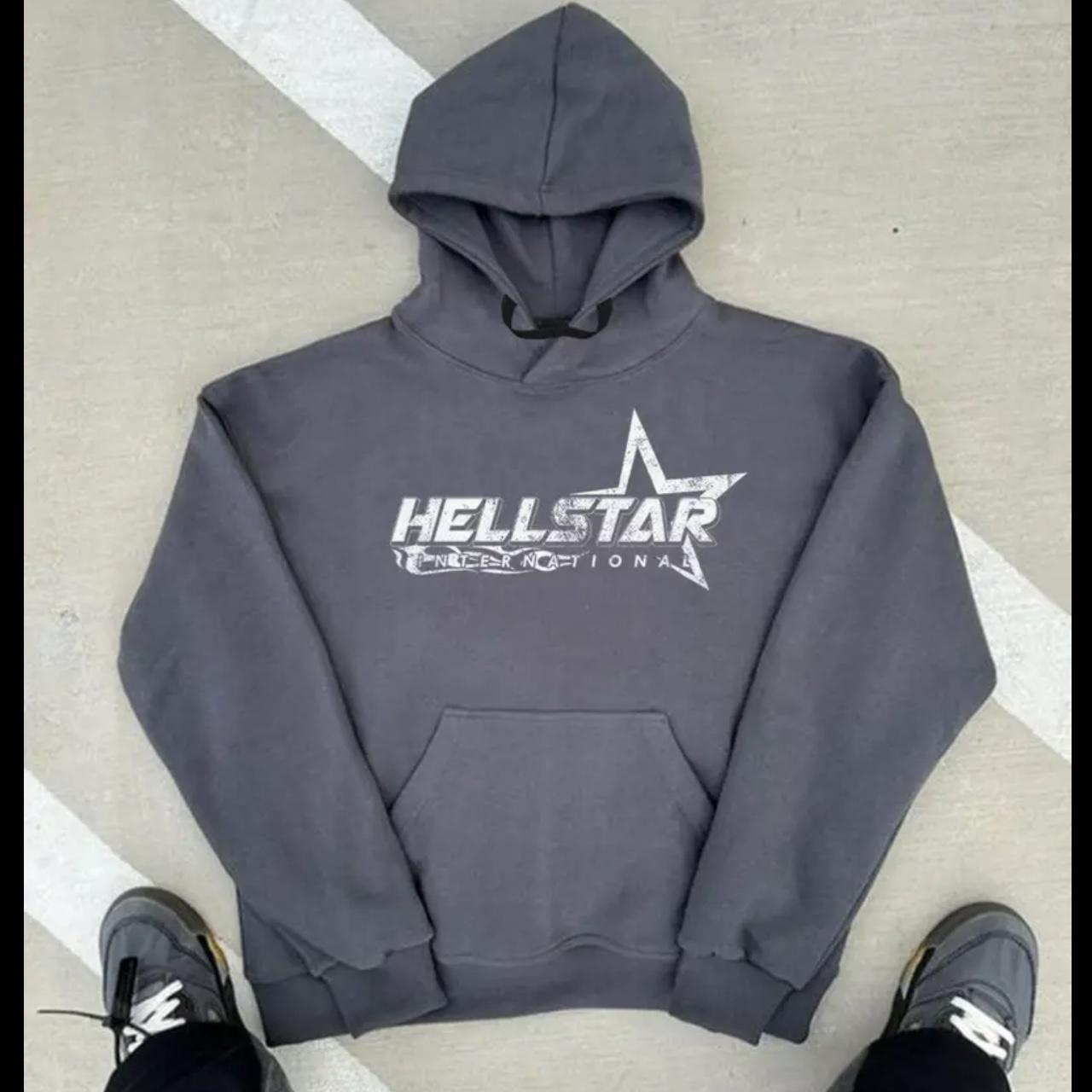 Hellstar Vintage y2k Grey Hoodie #vintage #hellstar... - Depop