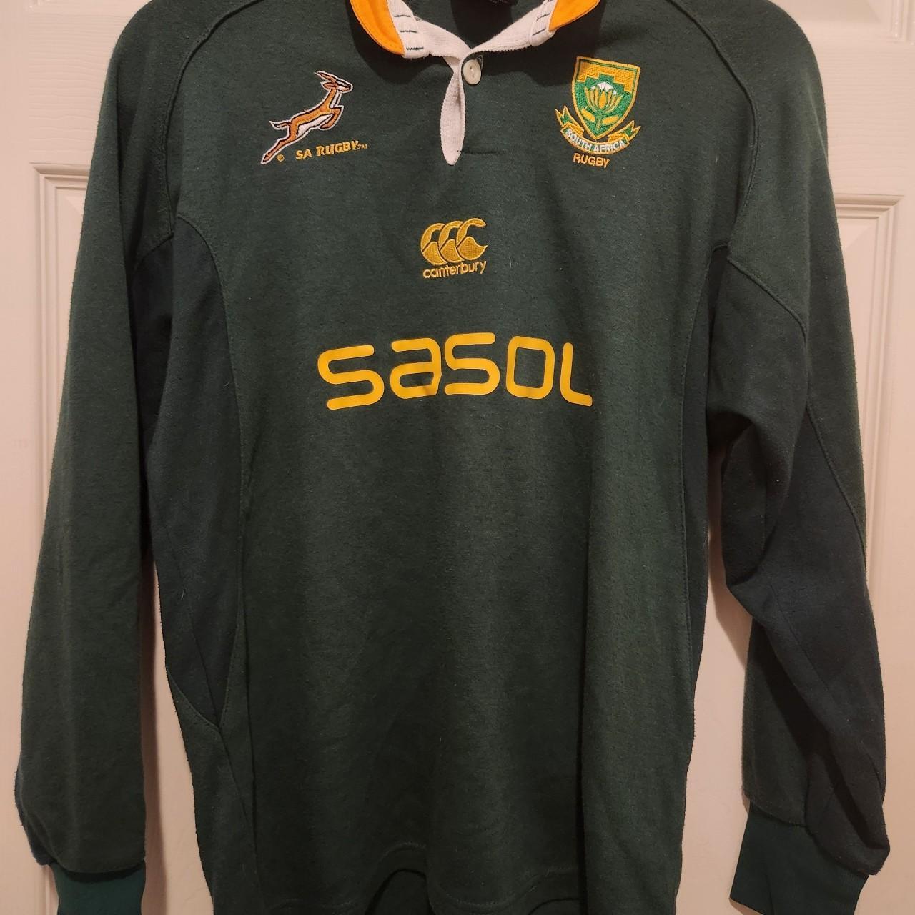 Small Green South Africa Rugby Jersey. In great... - Depop