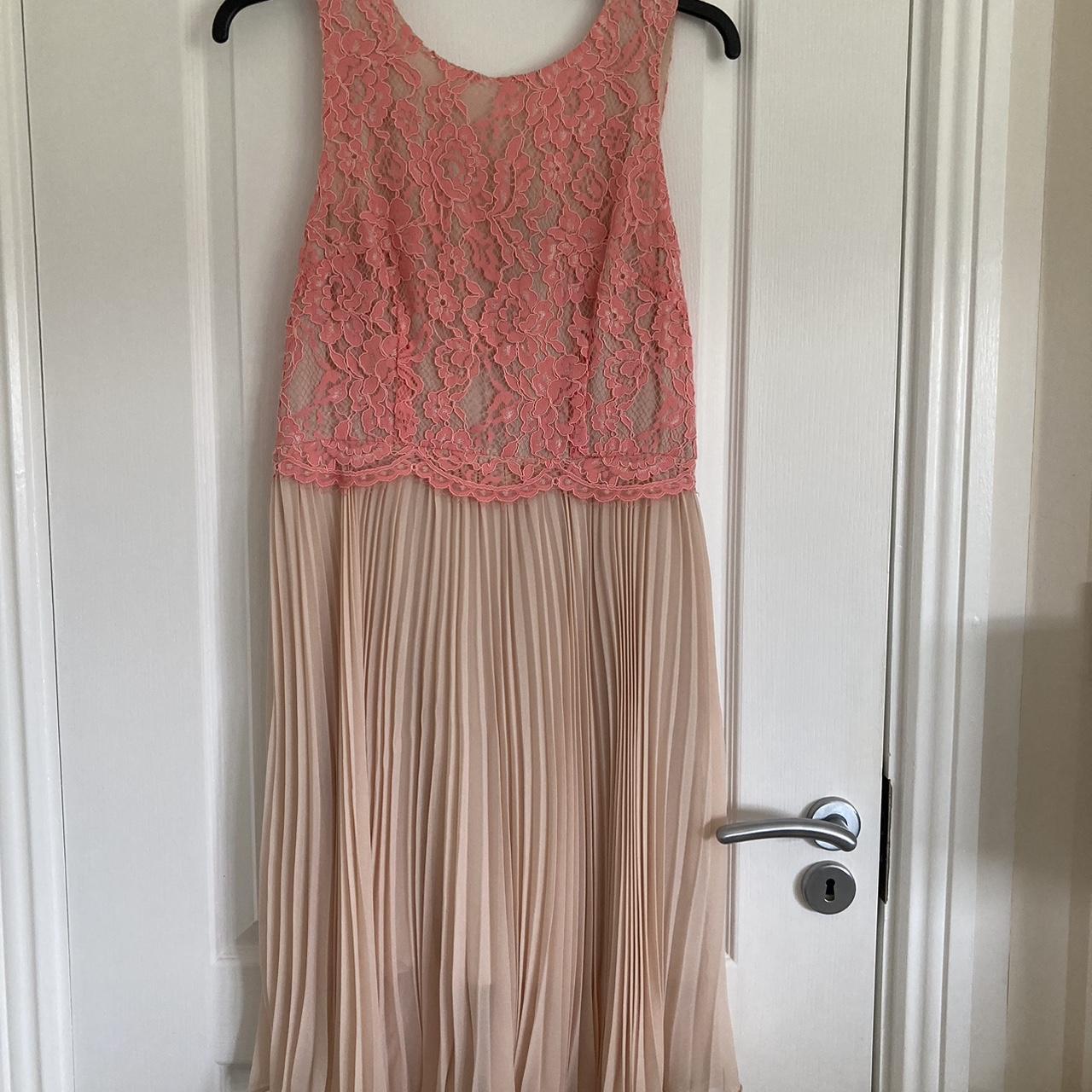 Oasis dress size 12. Pleated with lace . Brand new... - Depop