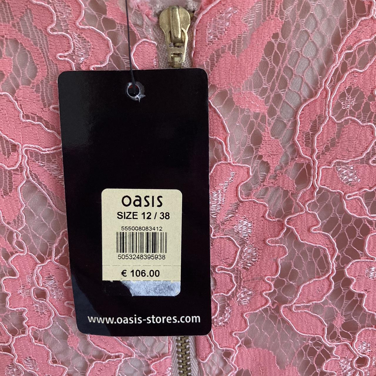 Oasis dress size 12. Pleated with lace . Brand new... - Depop