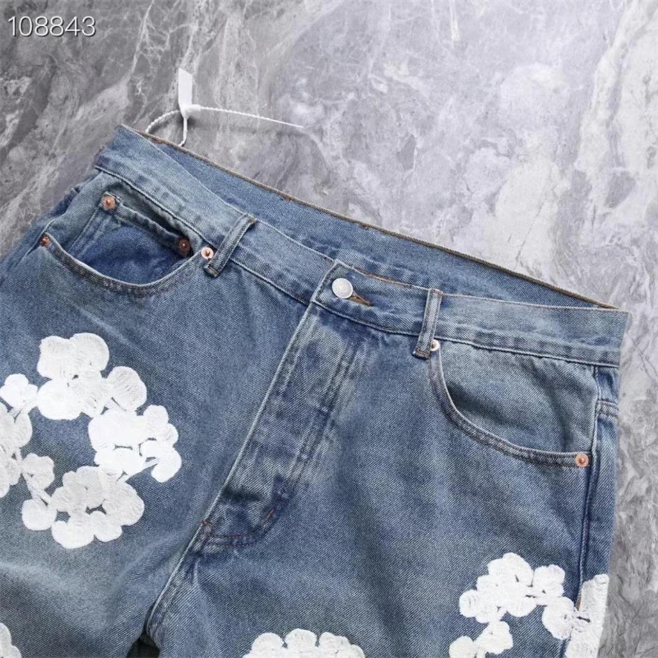 Denim tears blue wash jorts - Depop