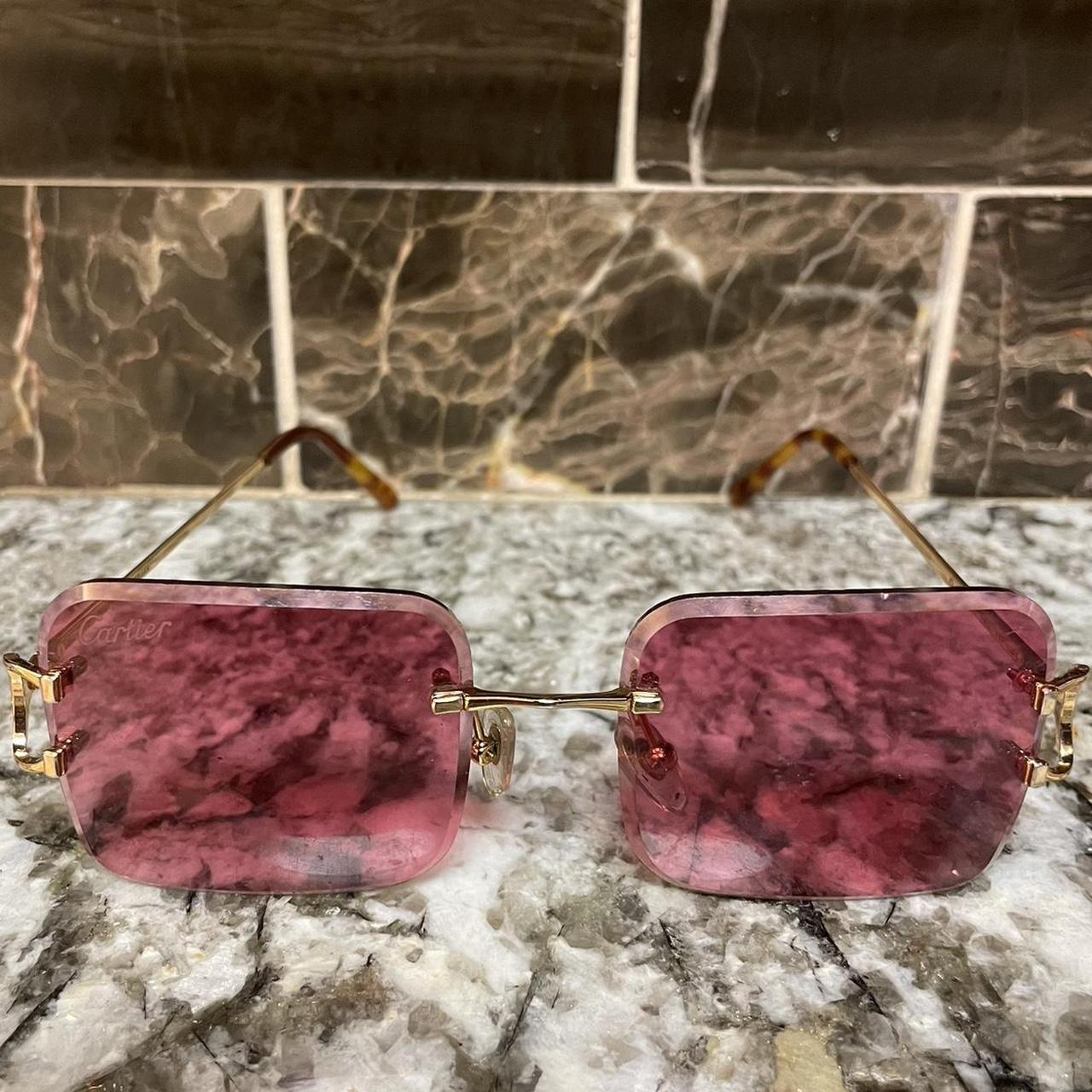 Cartier glasses😎 red frames - Depop