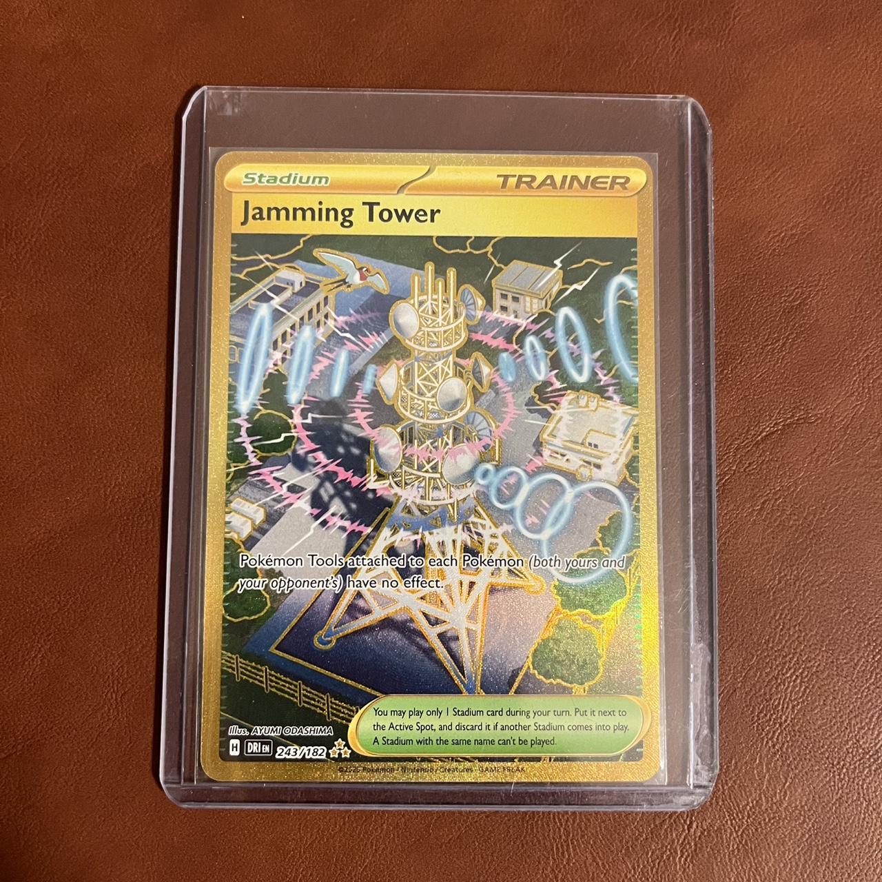 Pokémon Destined Rivals Jamming Tower Trainer card... | Depop