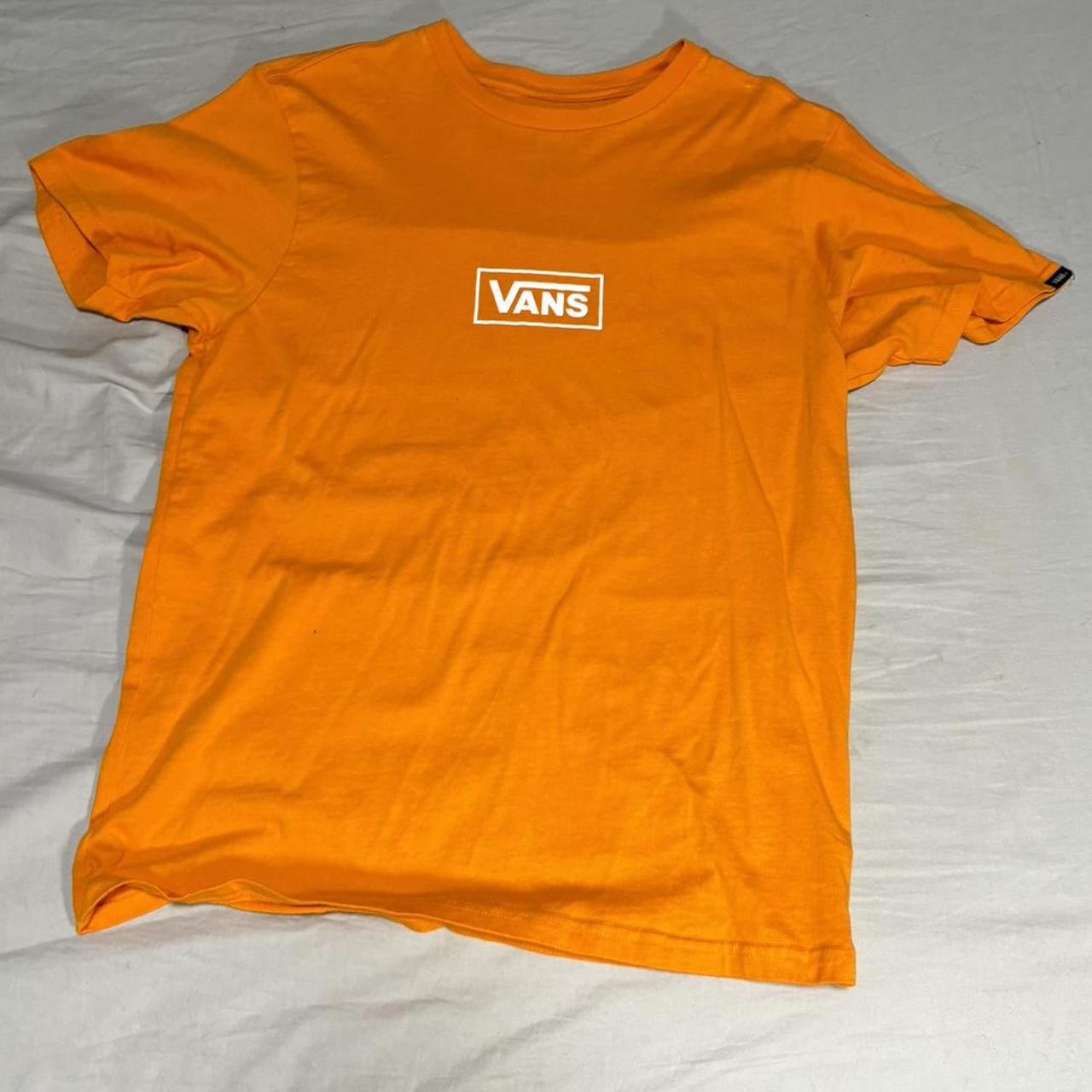 orange vans t shirt - Depop