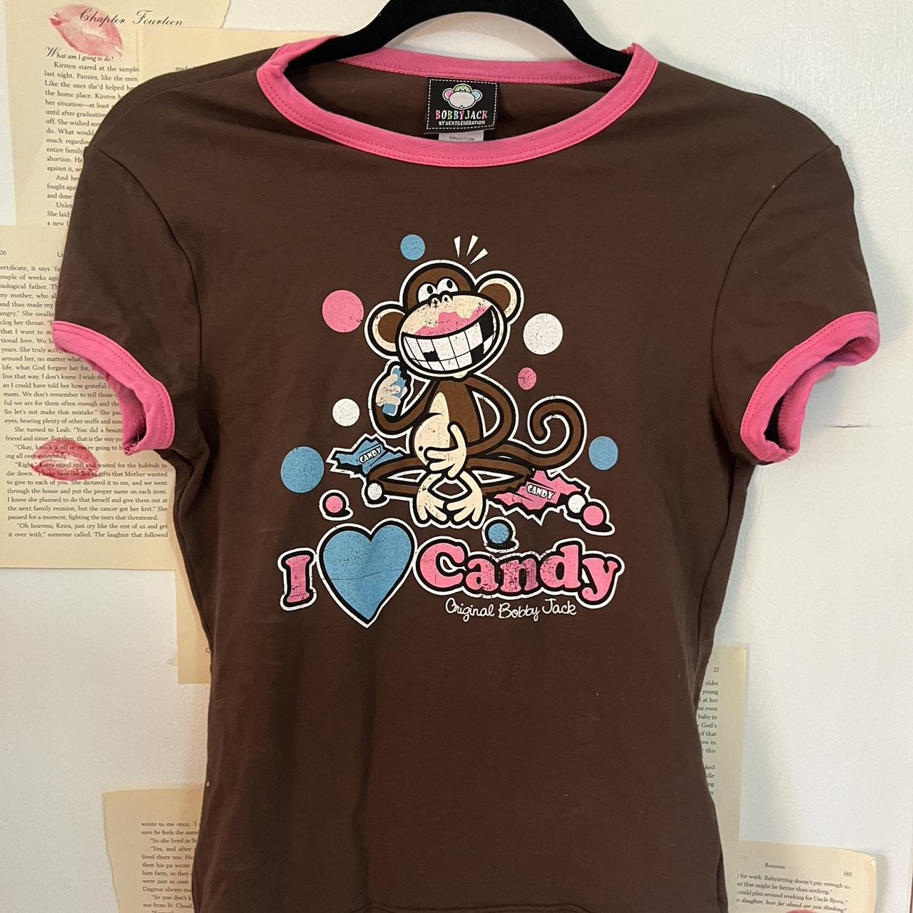 Bobby Jack Brown Candy Shirt Size Small originally $24 - Depop