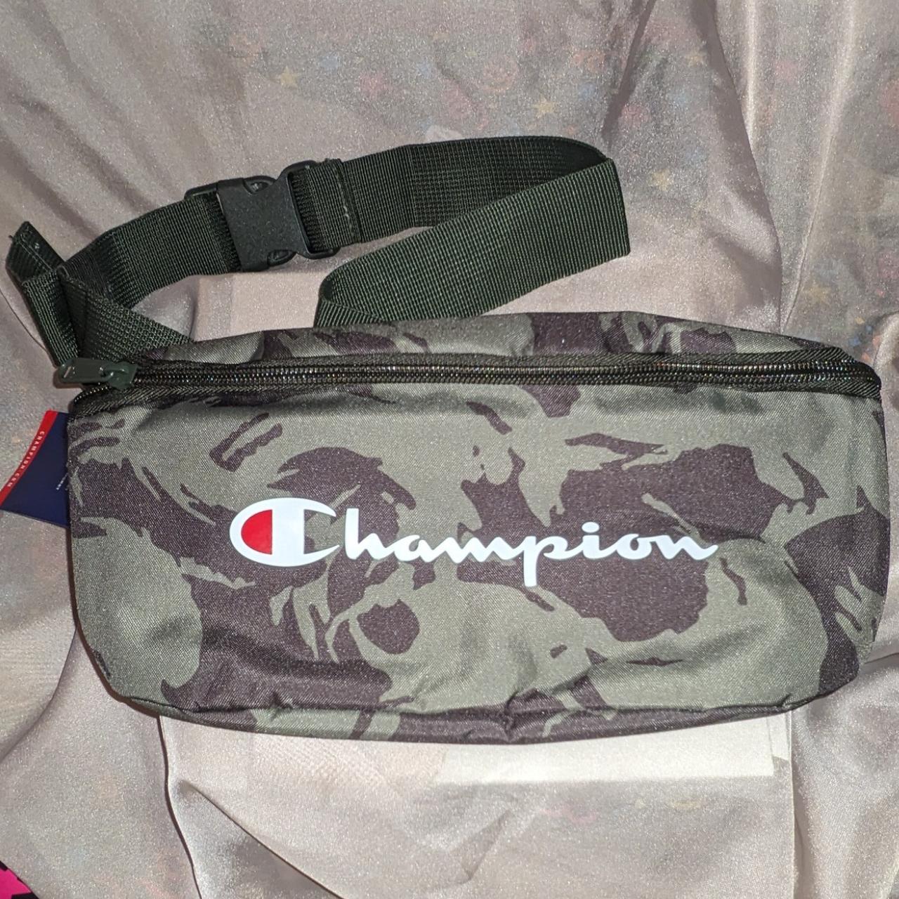 Champion fanny pack camouflage look in color. Blue... - Depop