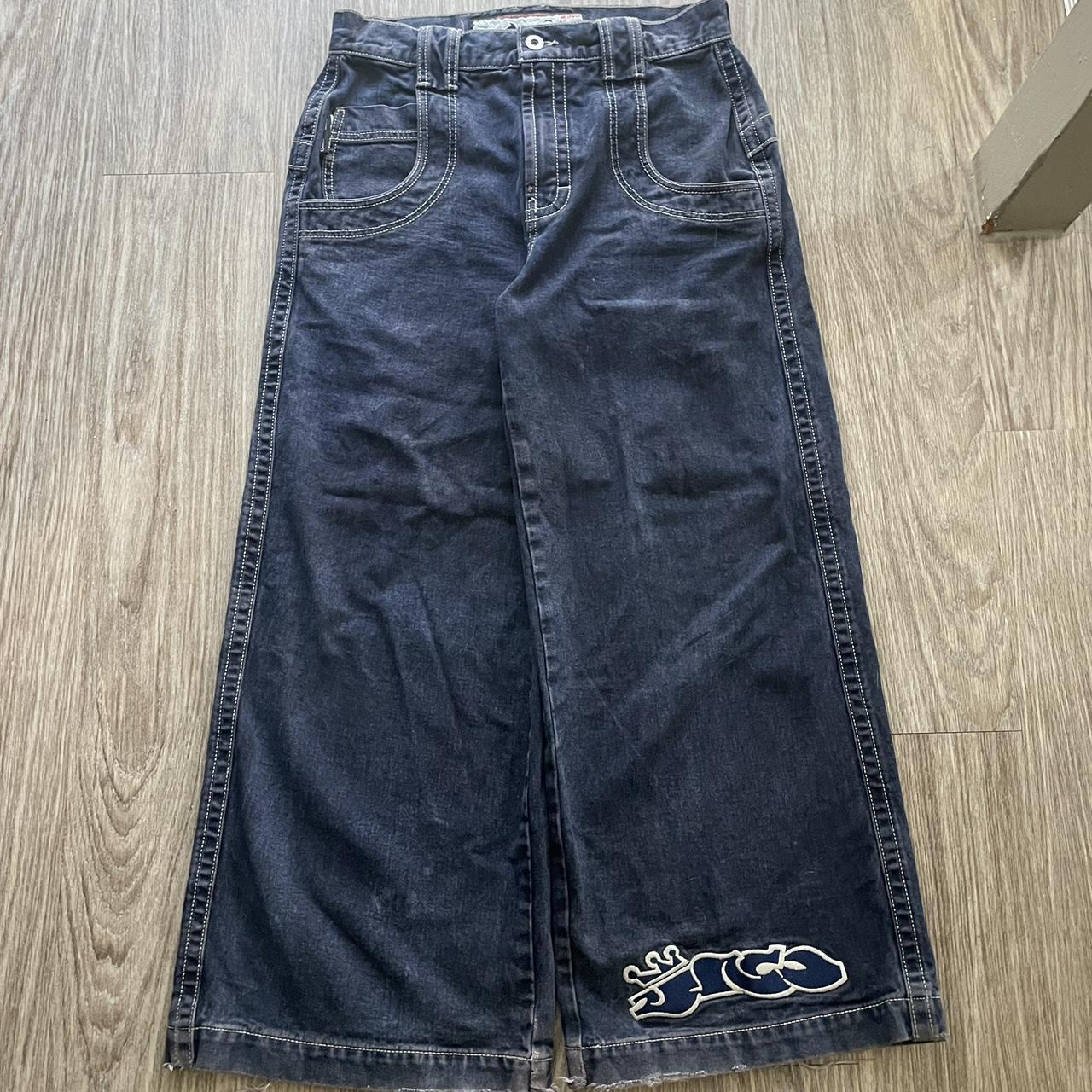 Sick black/purplish Jncos King size 117 Size 32x30... - Depop