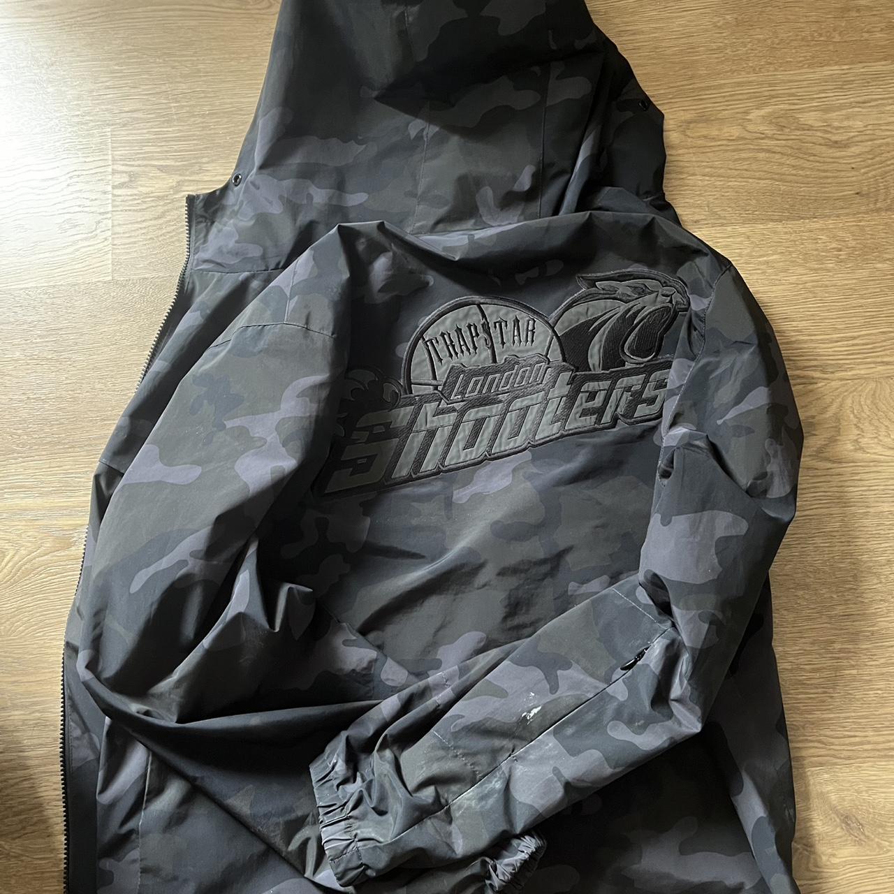 Camo trapstar London shooter windbreaker slight rip... | Depop