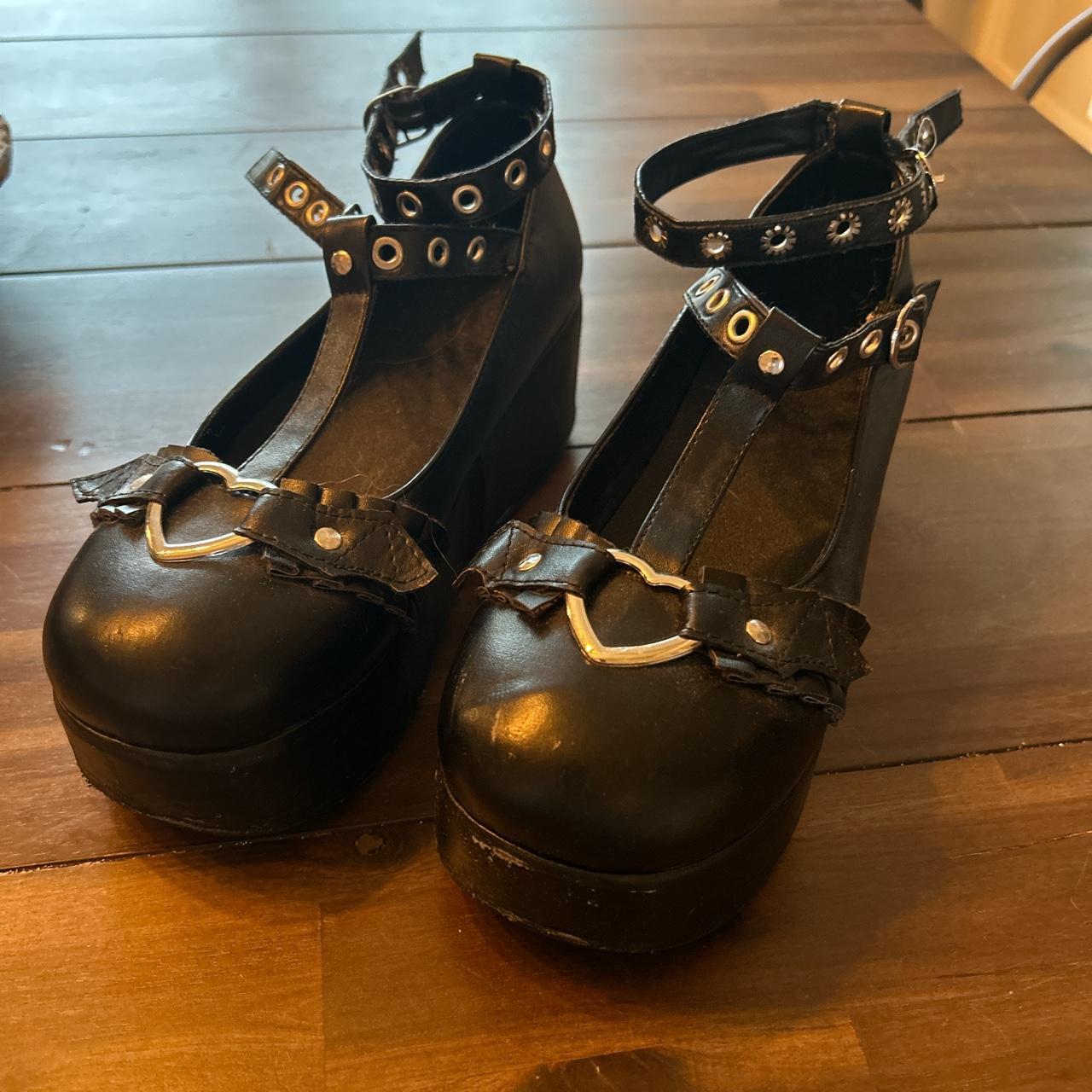Cute Goth-Cosplay Shoes! been used for cosplays,... - Depop