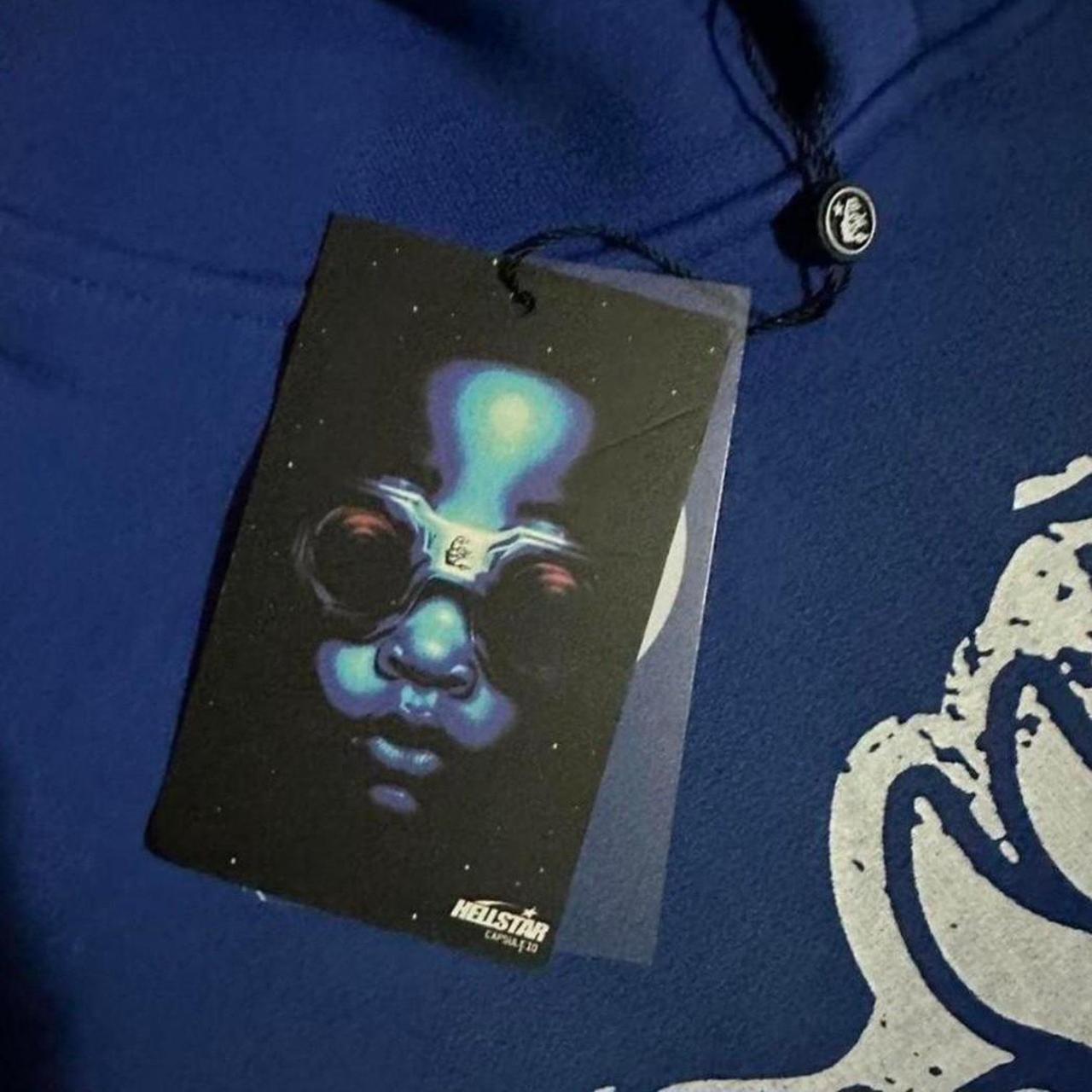XL blue hellstar hoodie 0 - Depop