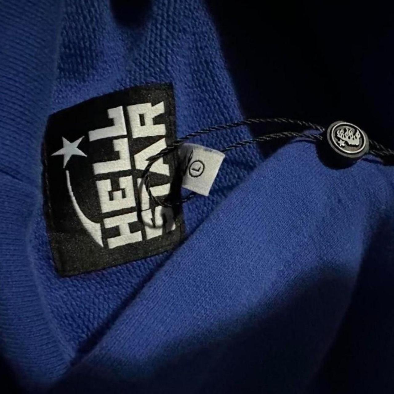 XL blue hellstar hoodie 0 - Depop