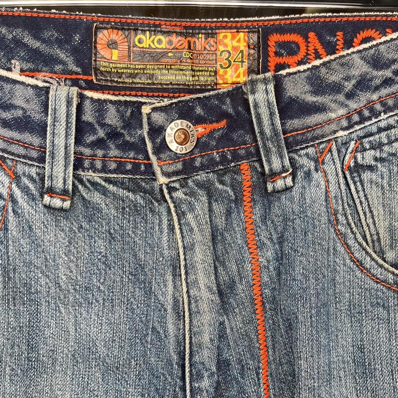 Akademiks 34/34 BAGGY💀Akademiks denim jeans... - Depop