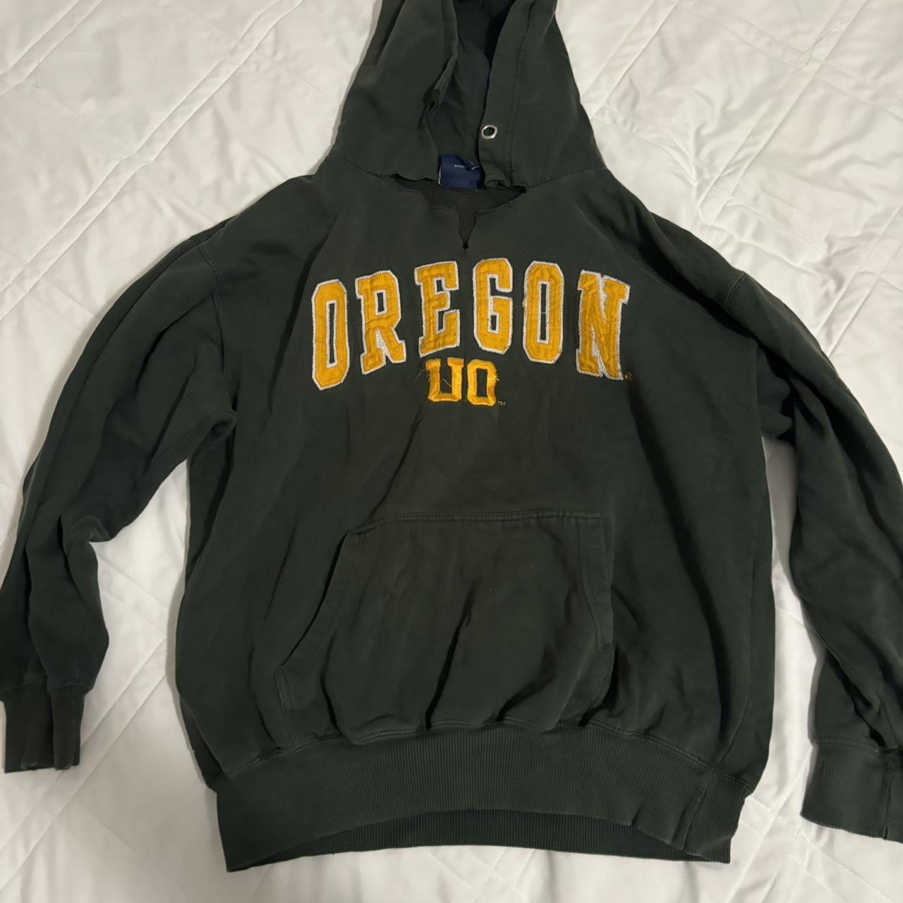 y2k Oregon hoodie, cool design and logo, fits like... - Depop
