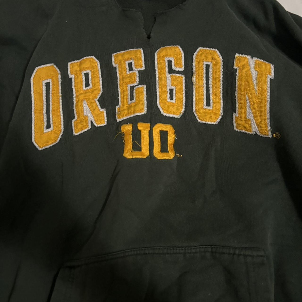 y2k Oregon hoodie, cool design and logo, fits like... - Depop