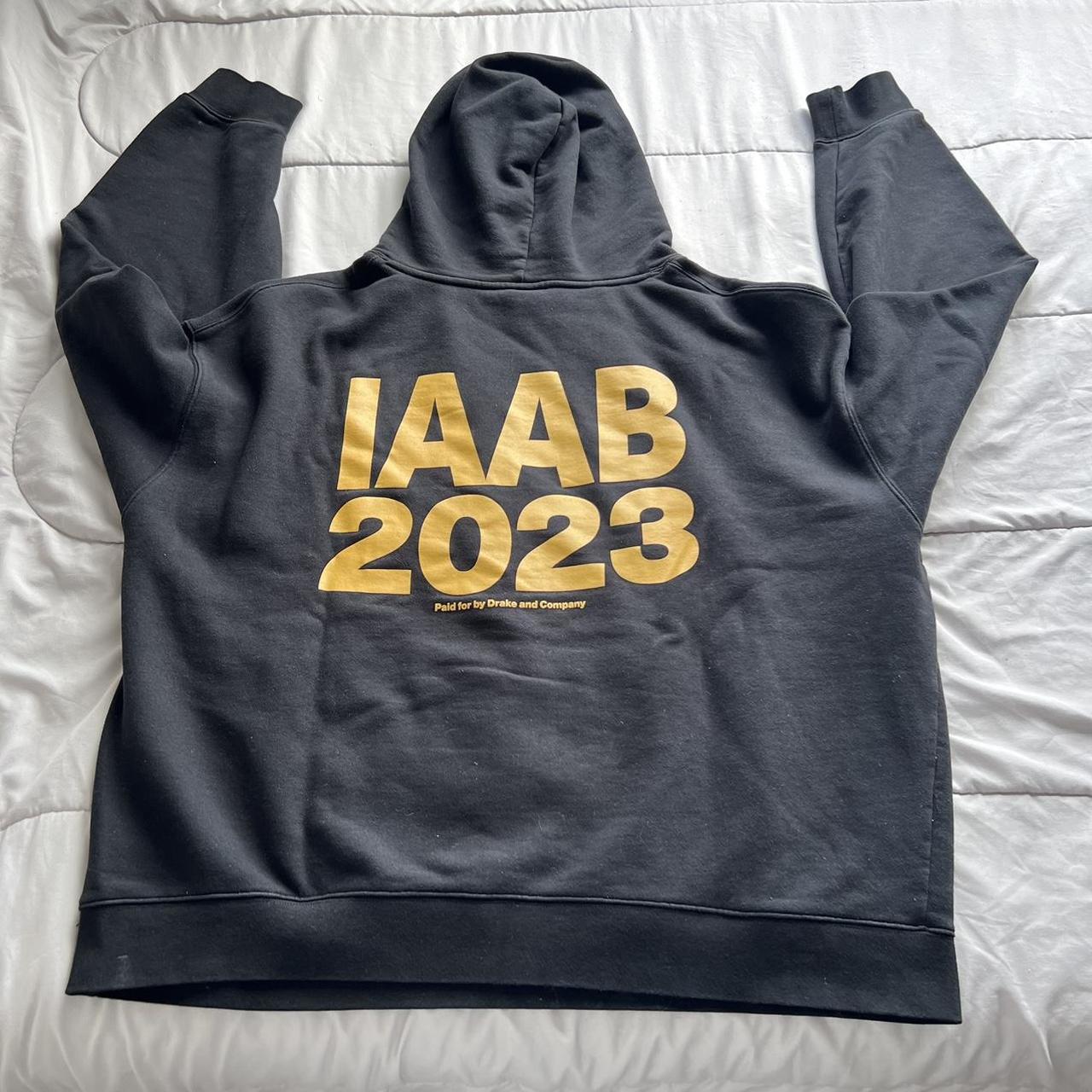Large IAAB Tour Drake Merch Hoodie Blacm - Depop