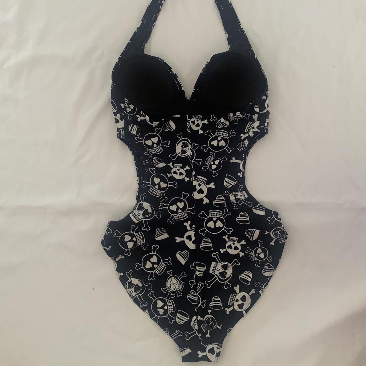 2000s Skull bathing suit #scene #emo #skulls... - Depop