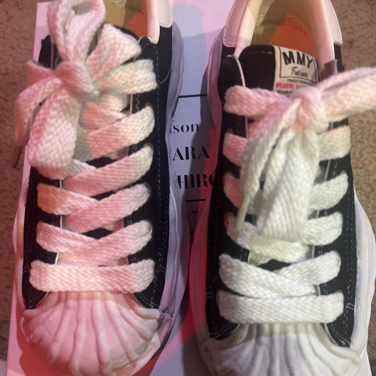 Maison Miharas tried on once price is negotiable - Depop