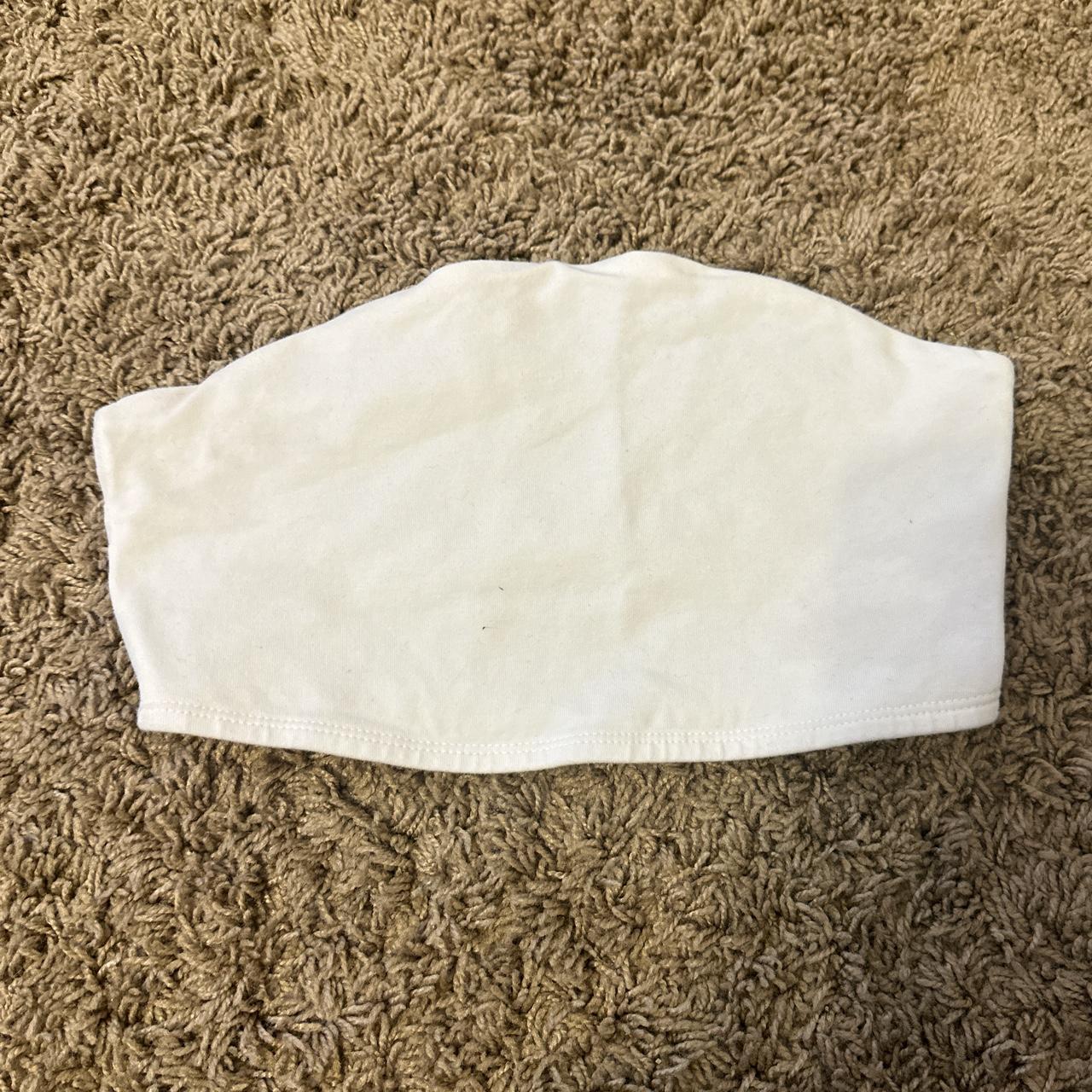 XS white tube top - Depop