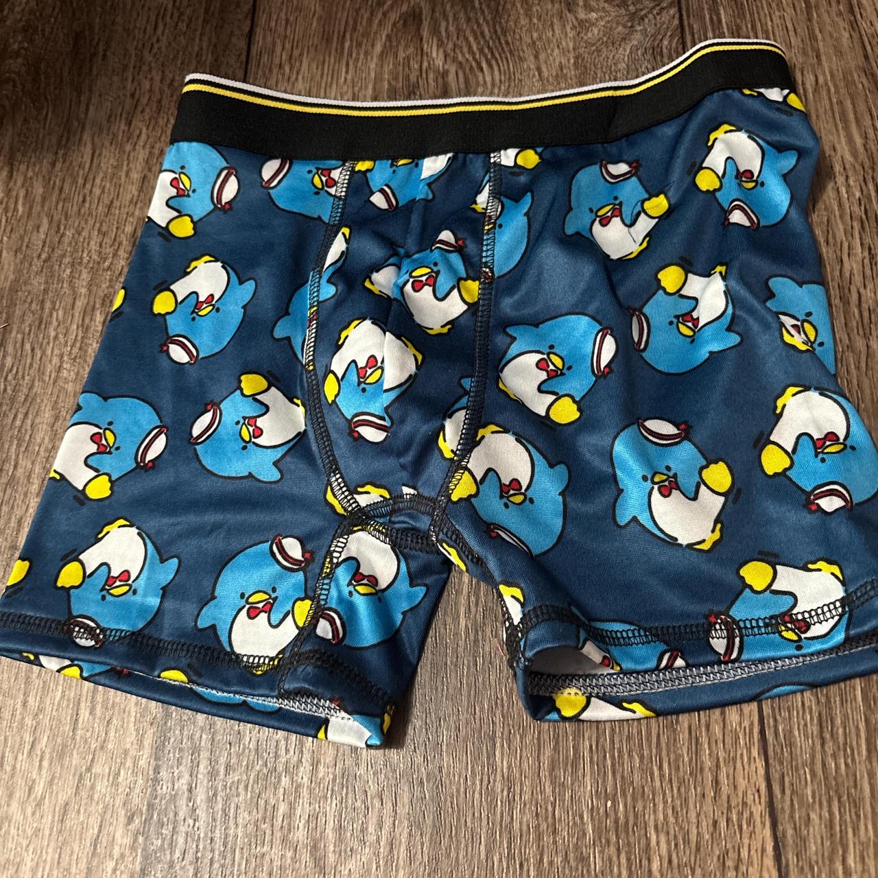 Blue and yellow hello kitty boxers #hellokitty... | Depop