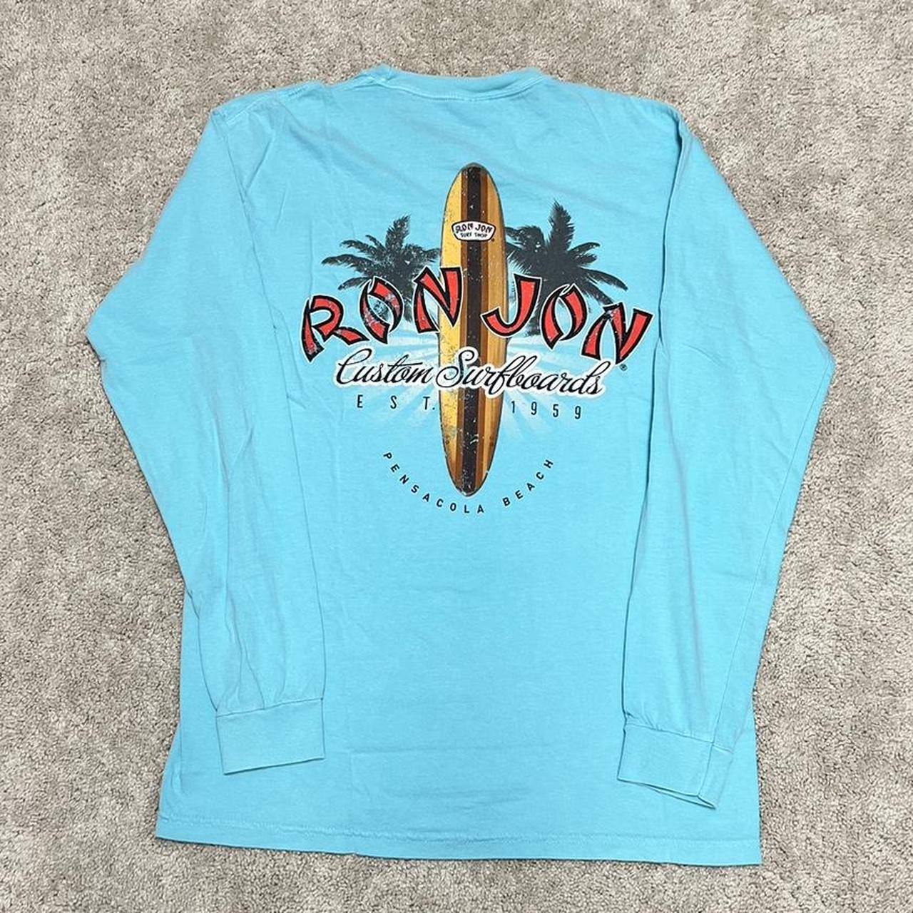 Medium Ron Jon Pensacola Beach Long Sleeve Tee,... - Depop