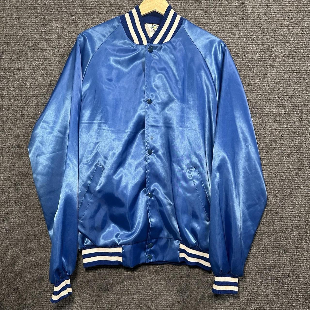 Vintage Houston Livestock Show & Rodeo Satin Jacket... | Depop