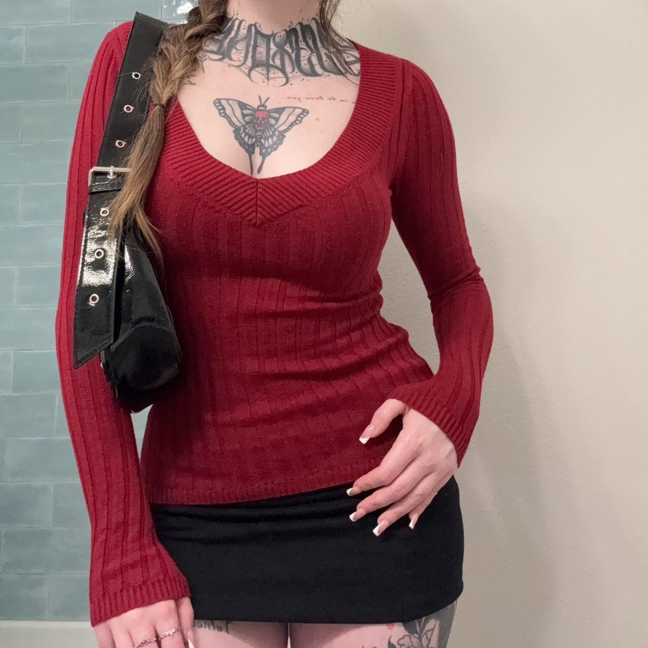 y2k office siren coquette fairycore fitted top ️‍🔥🧚 -... | Depop