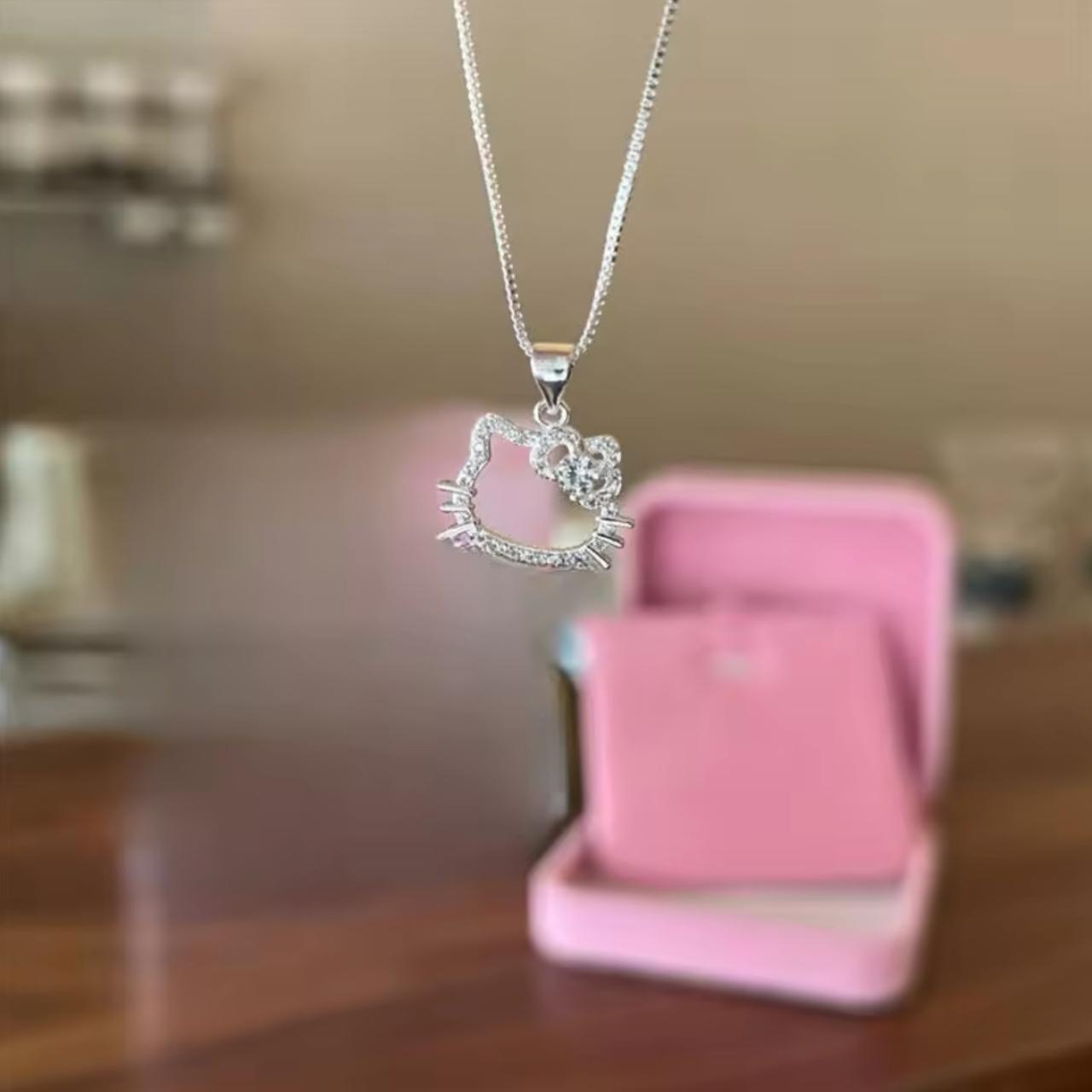 Kawaii Hello Kitty Sanrio Anime Clavicle Chain... - Depop