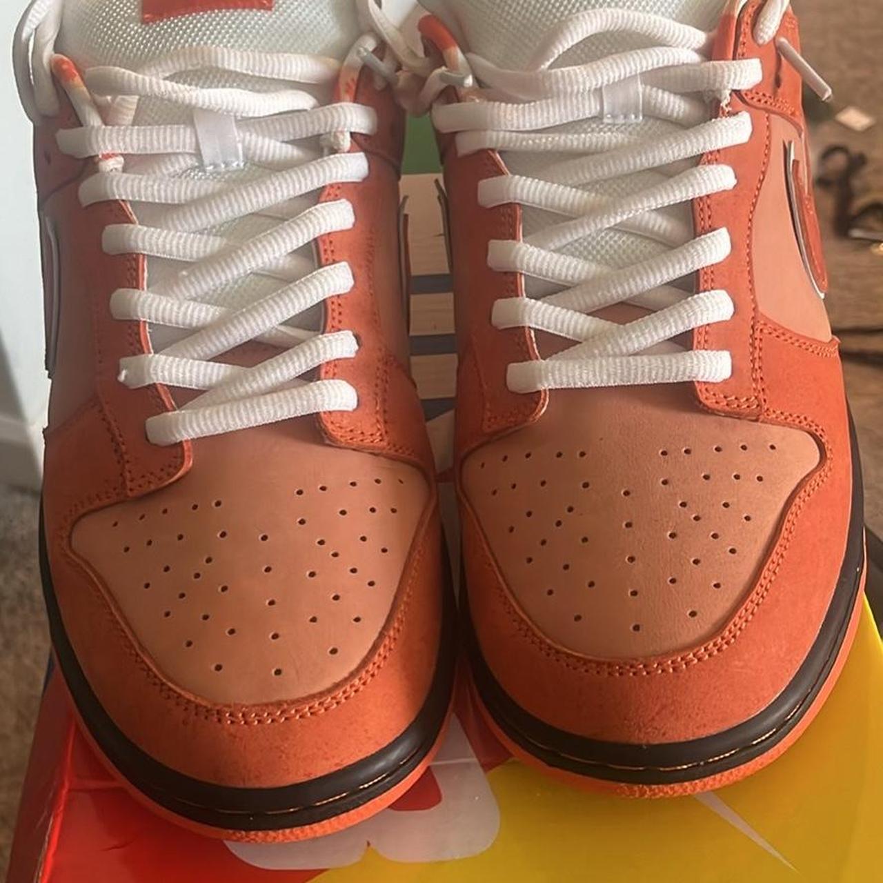 Orange lobster sb dunks size 10.5 - Depop