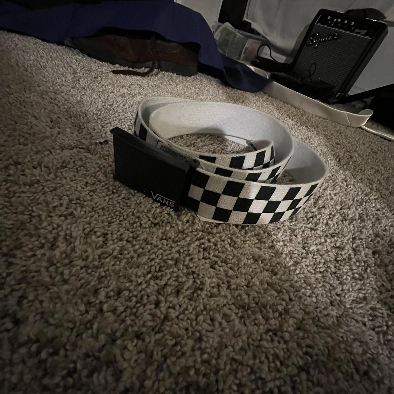 adjustable vans belt checkered good condition,... - Depop