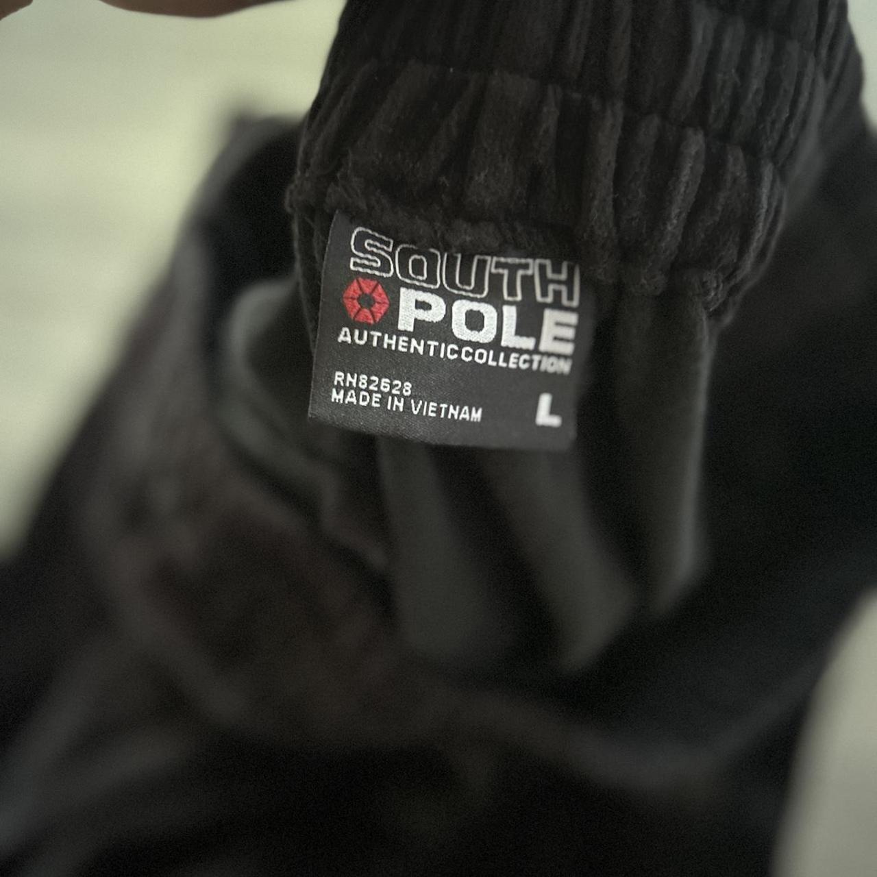 South Pole Large Velour Pants Black - Depop