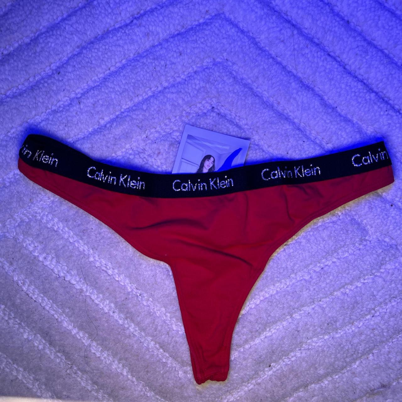 red Calvin Klein thong of KJ - Depop