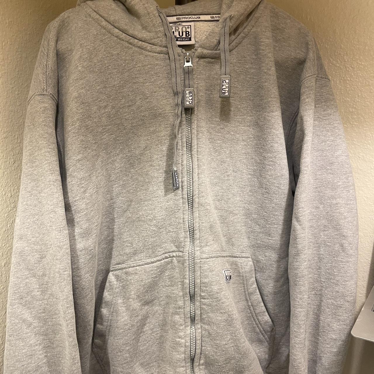 Grey Pro club hoodie - Depop