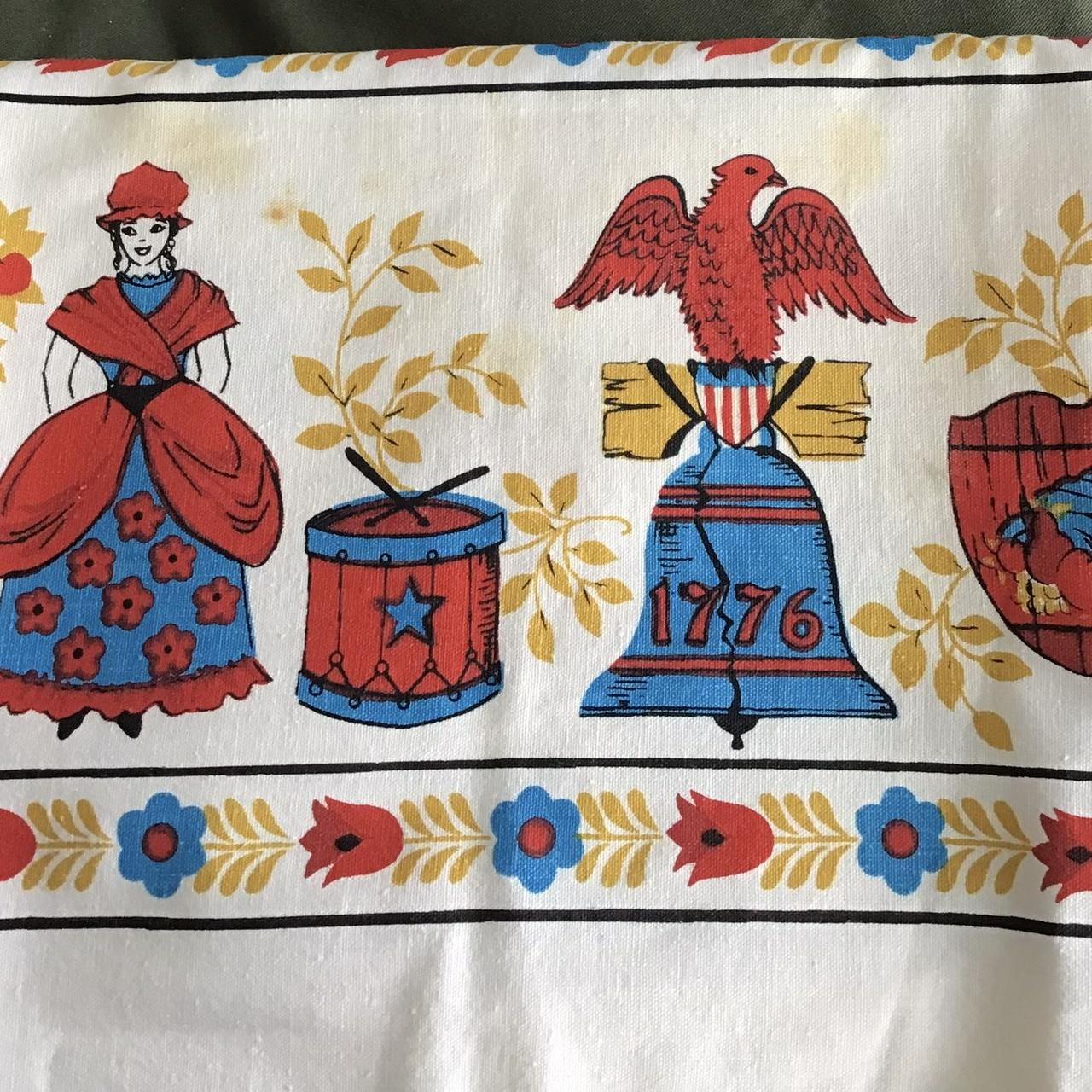 Independence Day vintage tablecloth. Heavy cotton.... - Depop