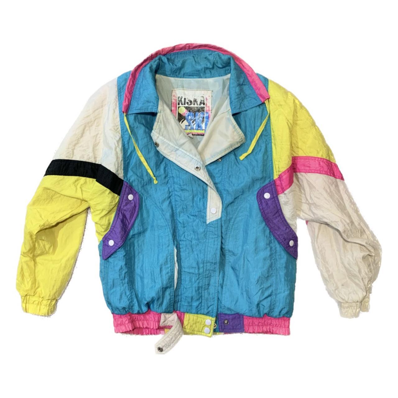 90s neon vintage windbreaker Can fit most sizes and... - Depop