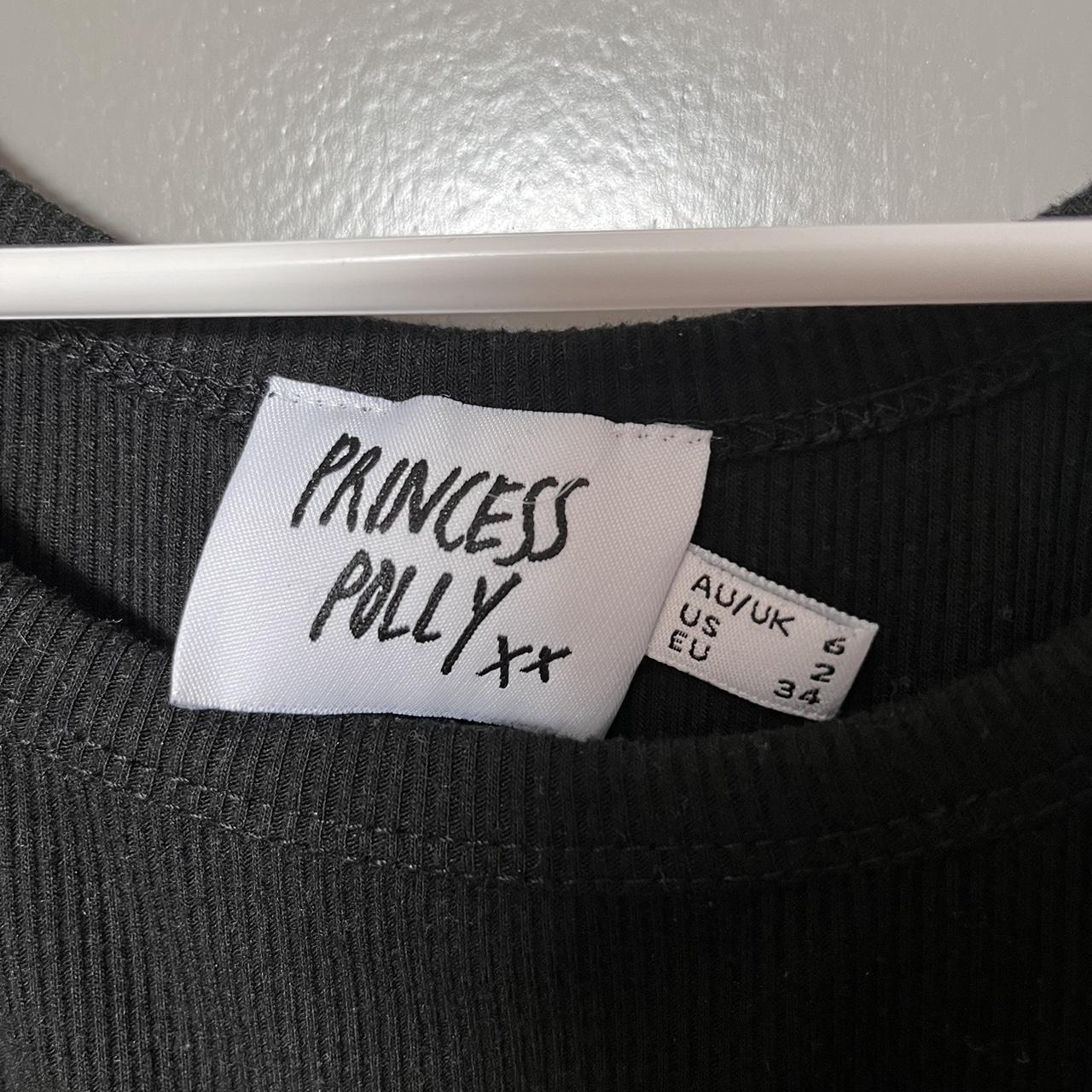 cute tiny black crop from princess polly size 6 - Depop