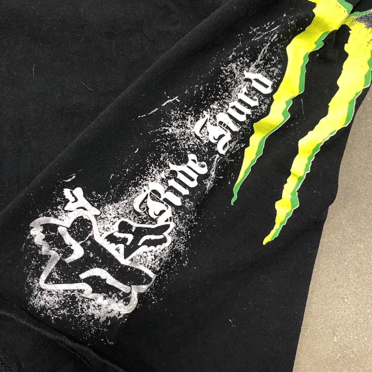 Fox Racing x Monster Energy Tee Size Medium... - Depop