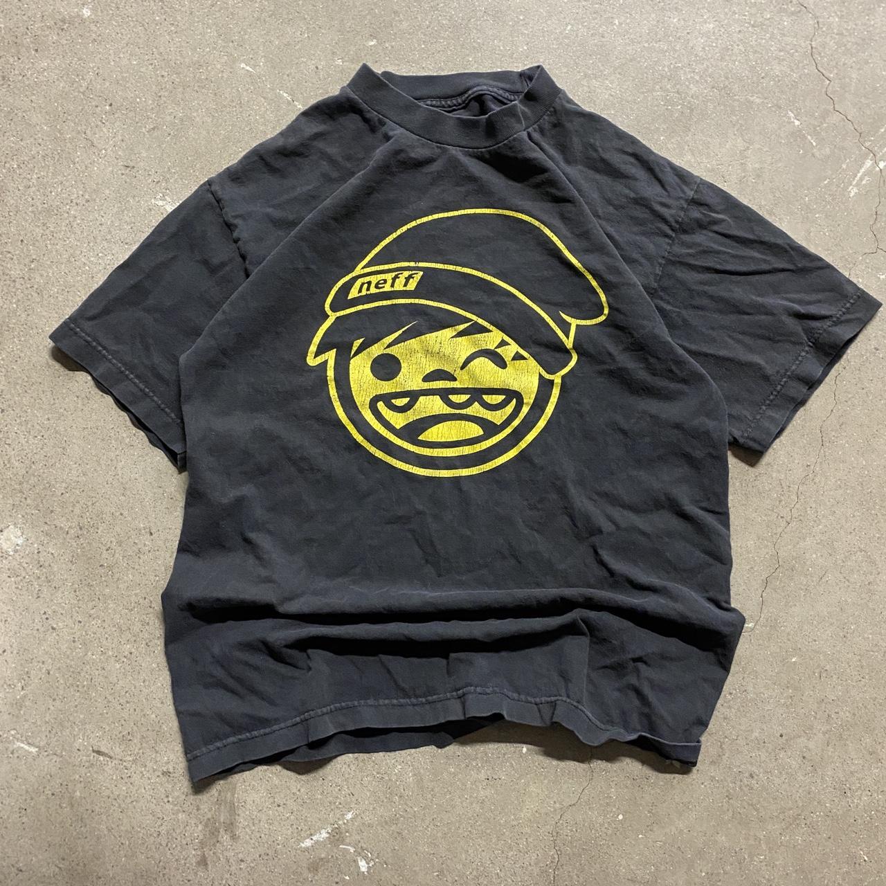 Neff black y2k skater tee #skate Size... | Depop