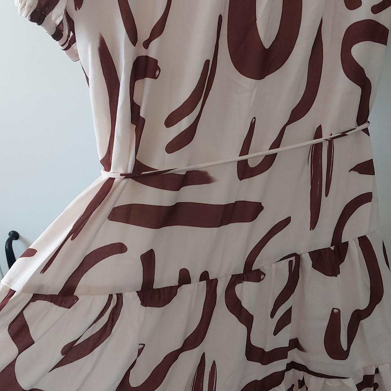 Jean Jail - Vickie Mini Dress Brown Swirl size 10 - Depop