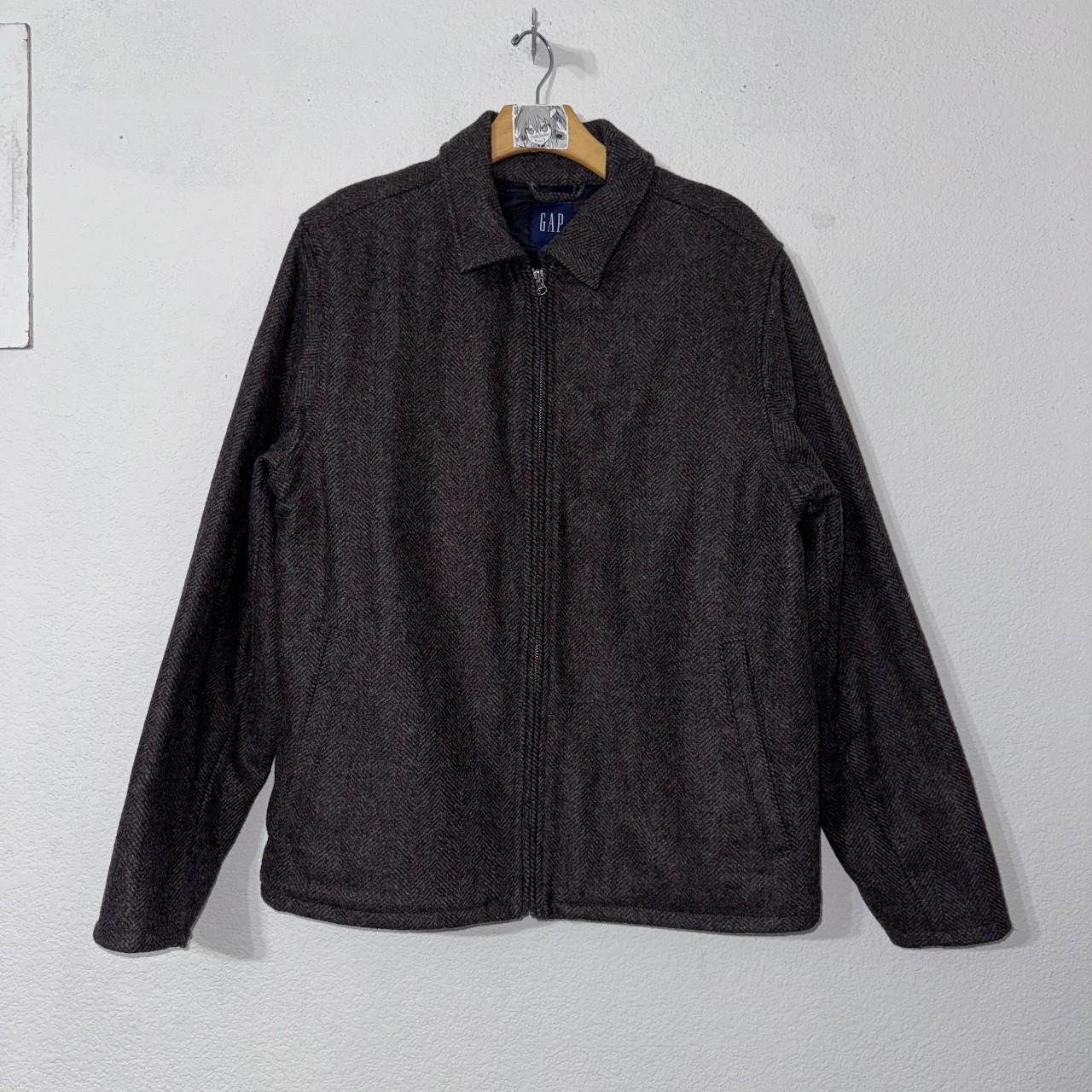 Brown Gap Wool Jacket - Tagged M - Lined... - Depop