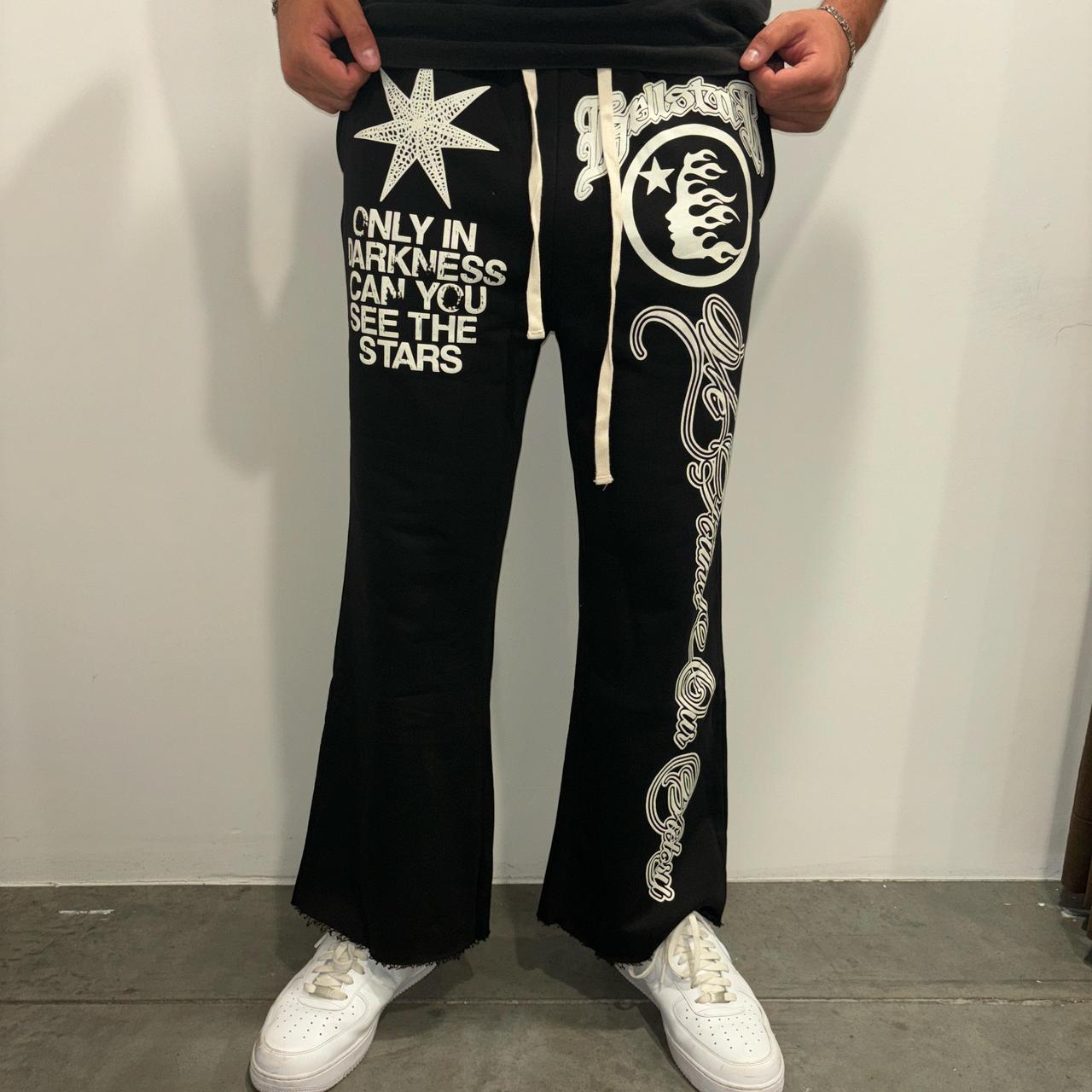 Brand New ‘Hellstar’ Studio Racer Flare Black... - Depop