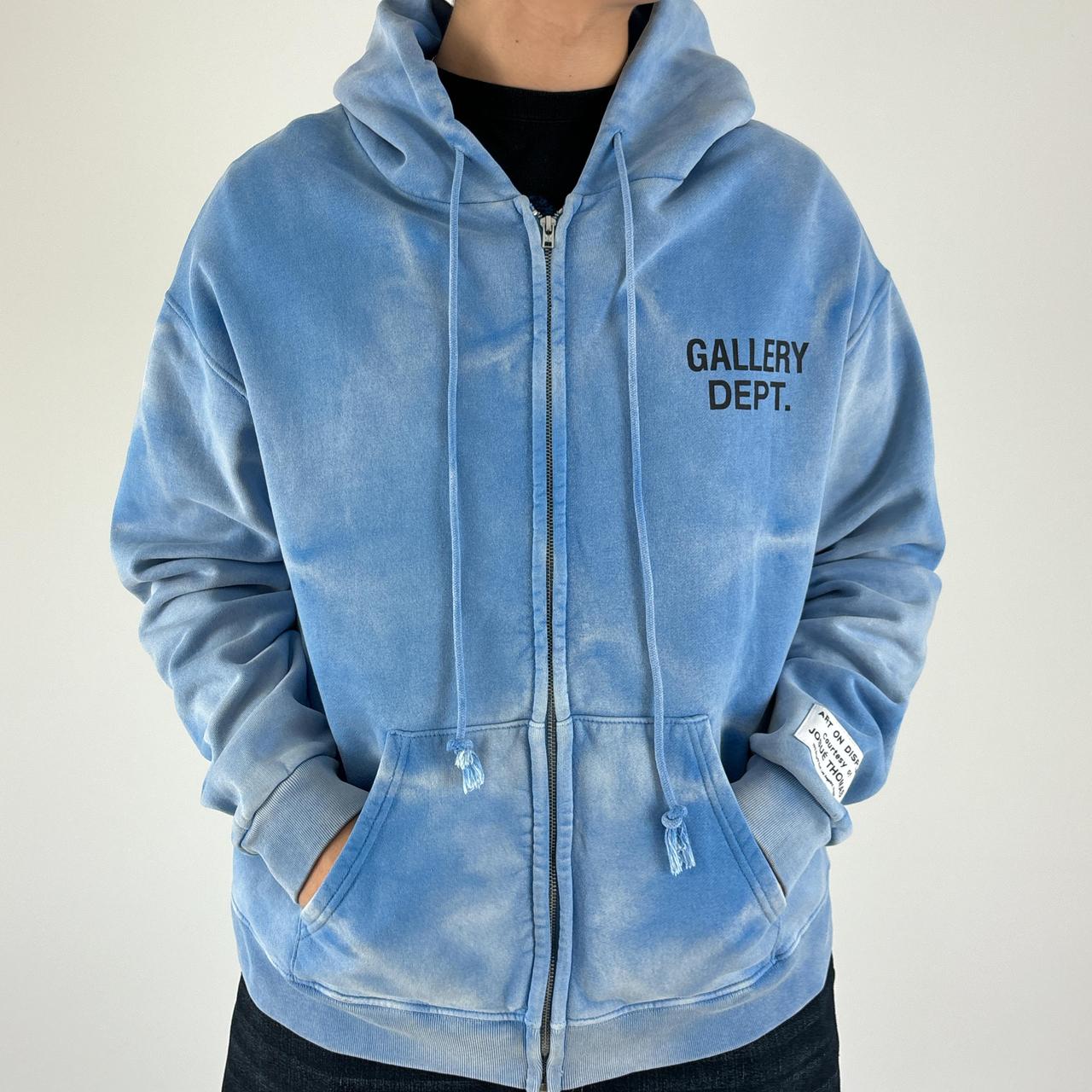 Gallery Dept Blue Zipper Jacket Size Large (other... | Depop