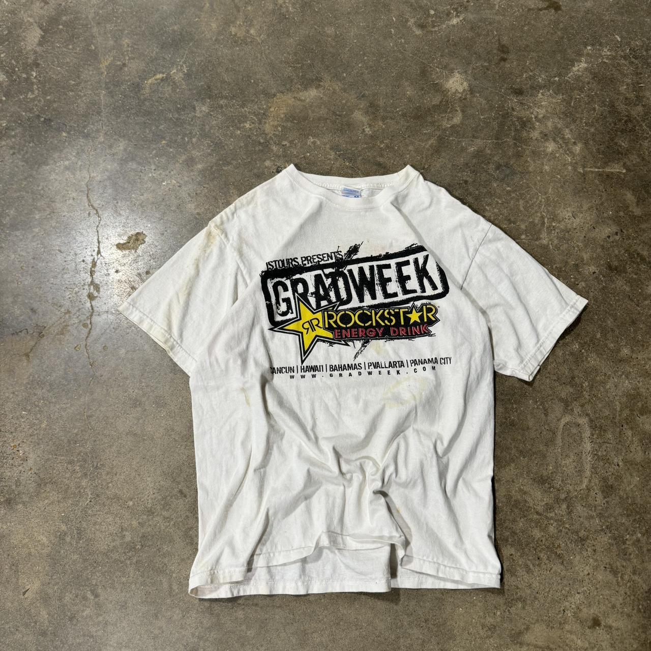 Sweet size large rockstar energy graduation shirt... | Depop