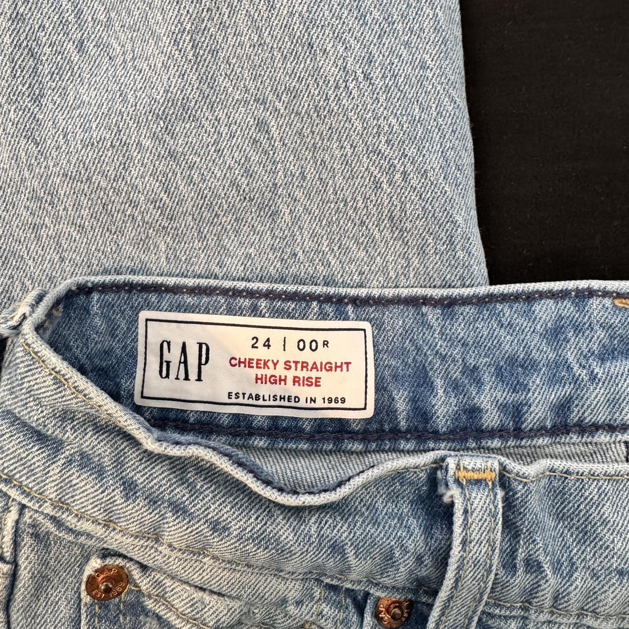 Gap Cheeky Straight High Rise Jeans 00... | Depop