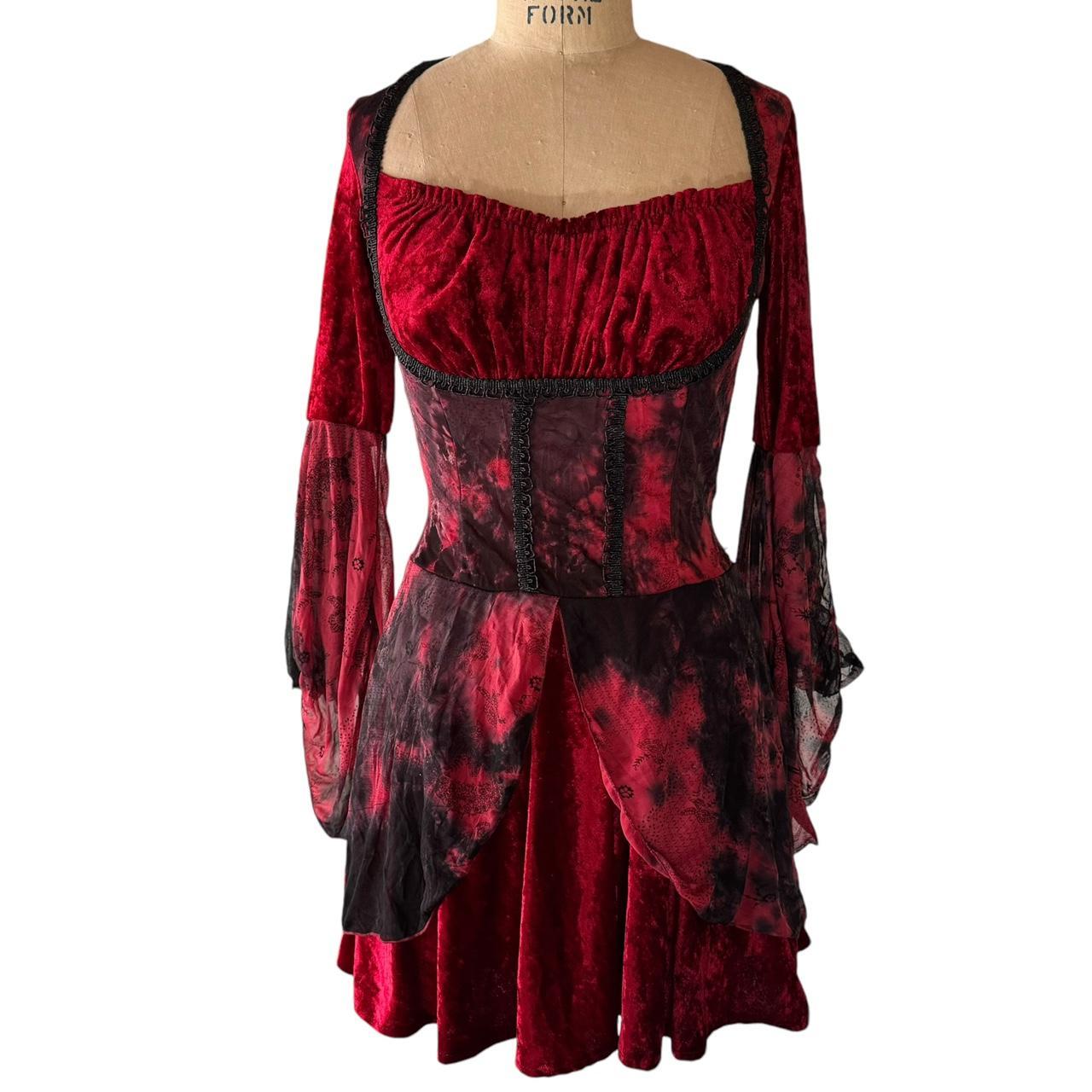 Vintage red velvet vampire Halloween costume! In... - Depop