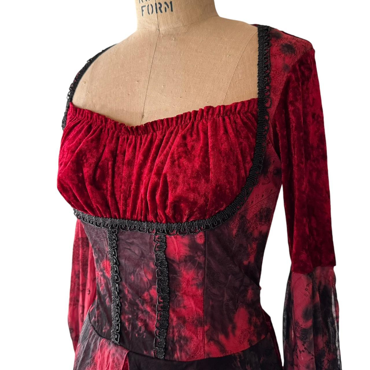 Vintage red velvet vampire Halloween costume! In... - Depop