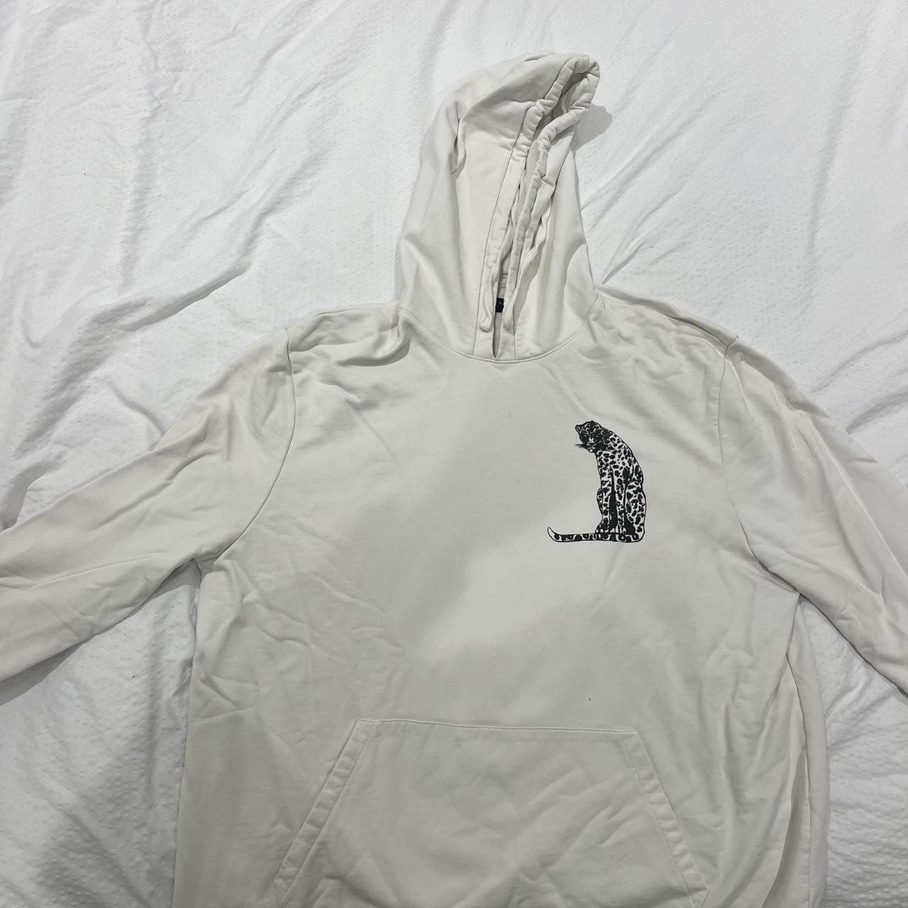 All Saints white hoodie. Size Medium but fits a... - Depop