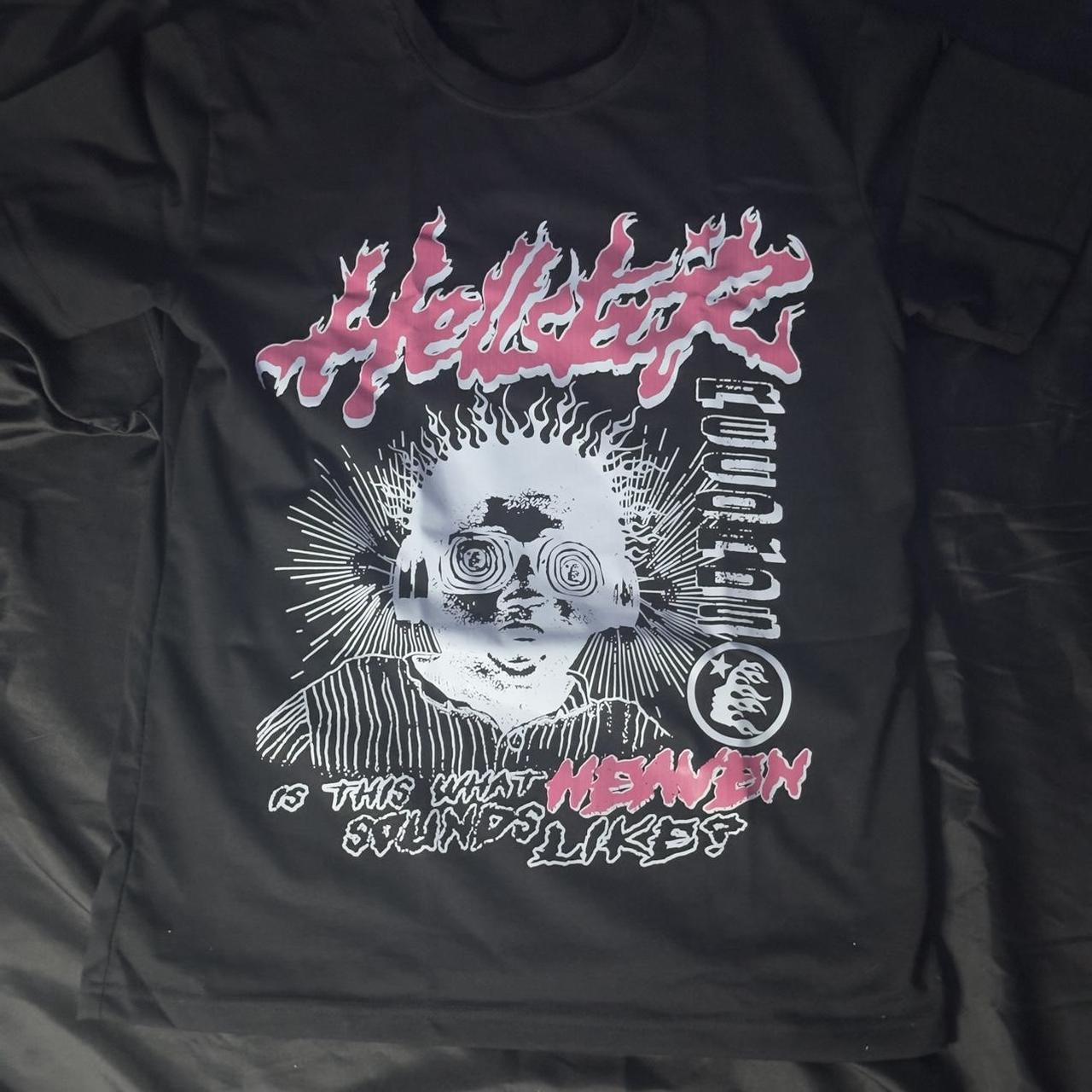 Hell star T-shirt Is this what heaven sounds like... - Depop